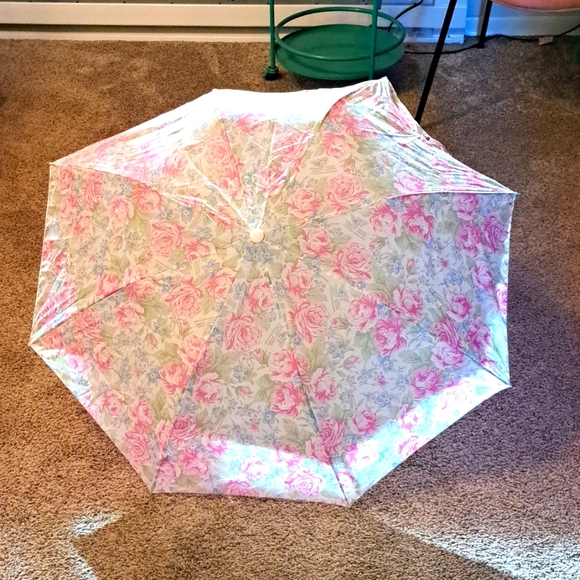 Avon | Accessories | Vintage Floral Umbrella Avon Folding Waterproof ...